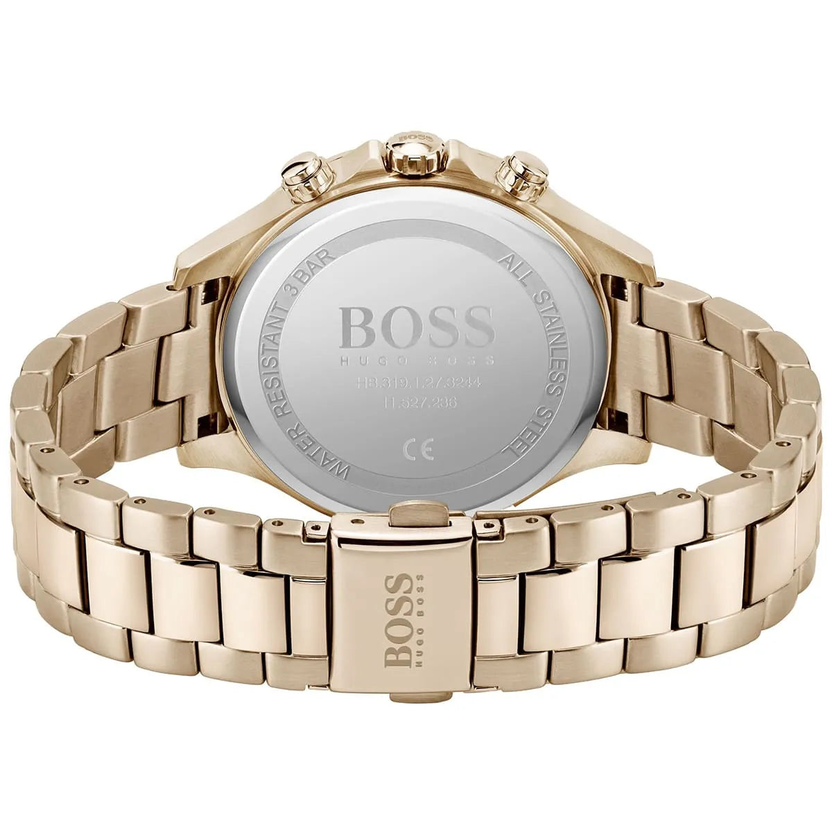 Hugo Boss Hera Watch 1502566 - Blue Dial with Rose Gold Metal Strap ...