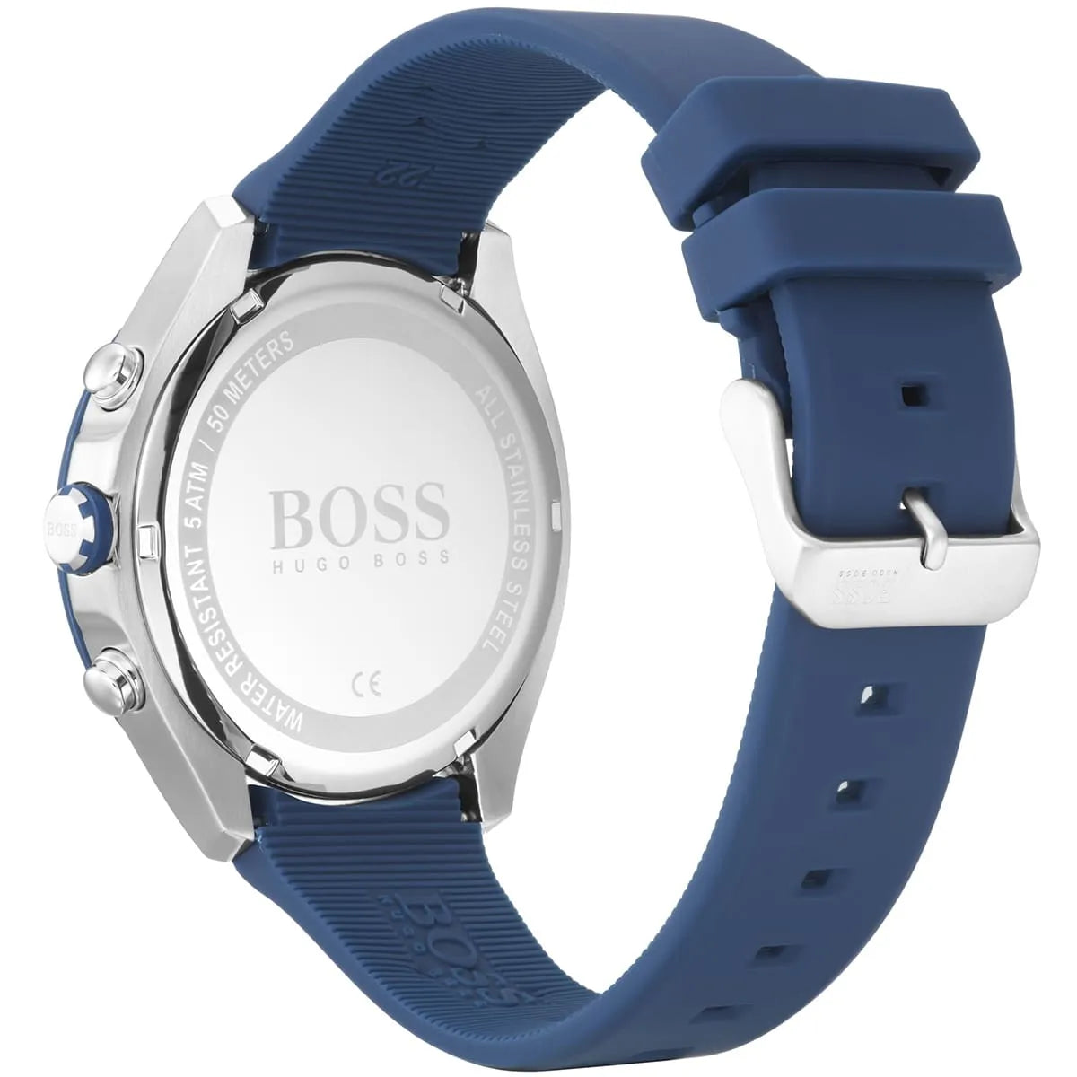 Hugo Boss Velocity Chronograph Watch 1513717 - Blue Rubber Strap ...