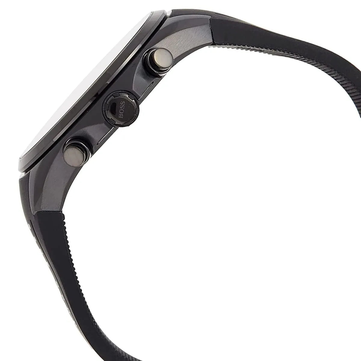 Hugo Boss Distinct Watch 1513859 - Black Dial & Tactical Rubber Strap ...