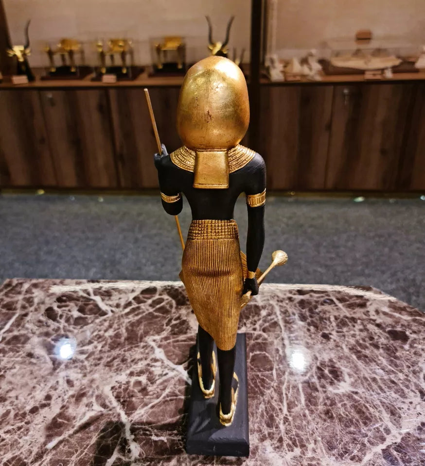 Egyptian Alka Guard Of Tutankhamun Statue Black and Gold – Wanna Stuff