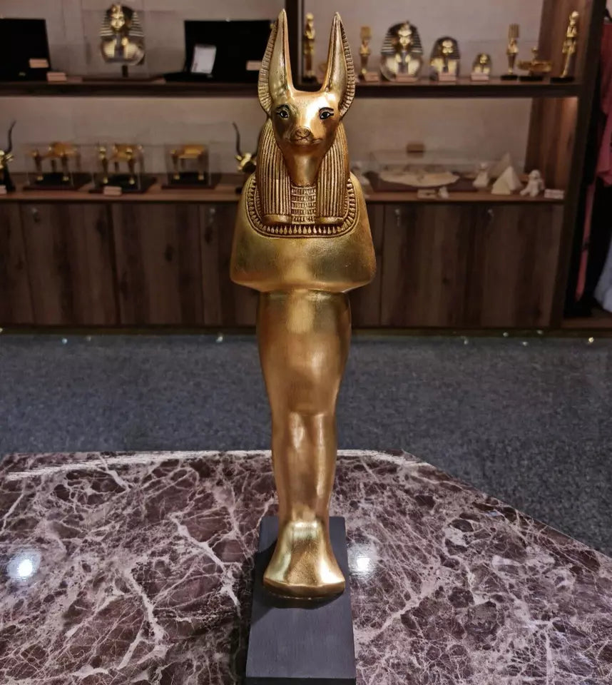 Golden Ancient Egyptian God Anubis (Large Statue) – Wanna Stuff