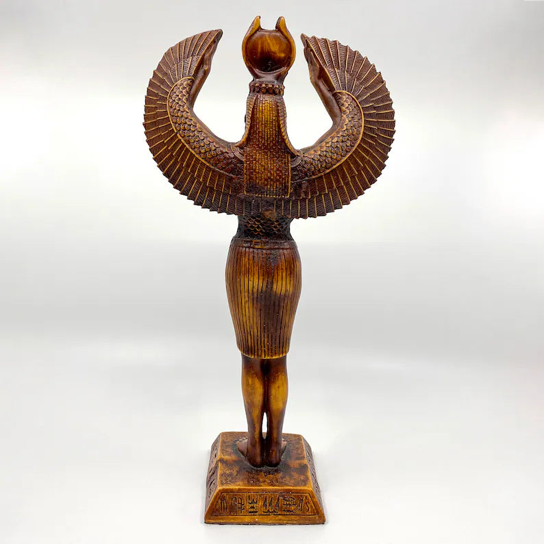 RARE Winged Goddess Isis Statue - Egyptian Protection Deity – Wanna Stuff