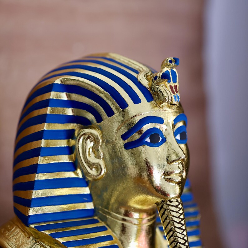Tutankhamun Mask Sculpture - Handcrafted Pharaoh Mask Replica – Wanna Stuff
