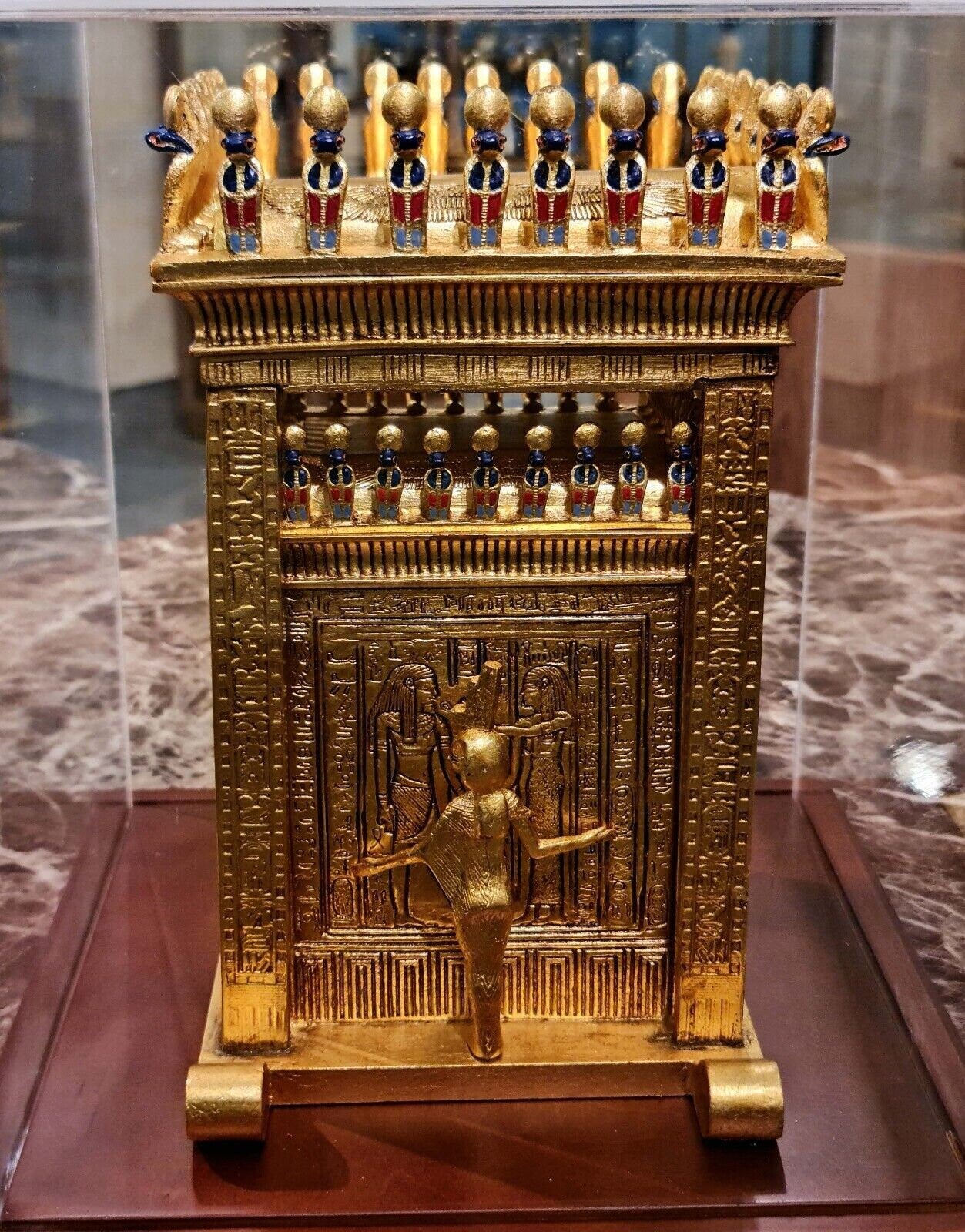 Limited Edition CANOPIC SHRINE of King Tutankhamun's Gilded Canopic ...