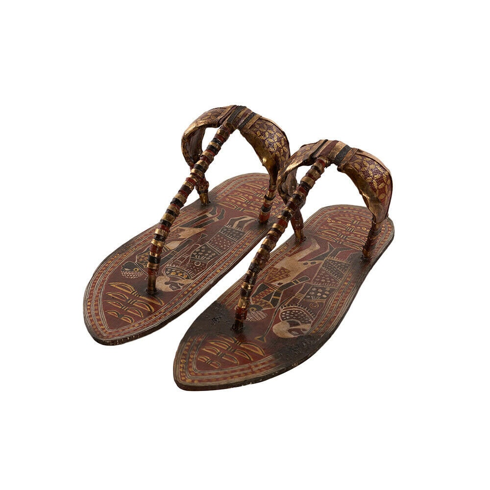 king Tutankhamun Unique Sandals - Museum Reproduction with Certificate ...